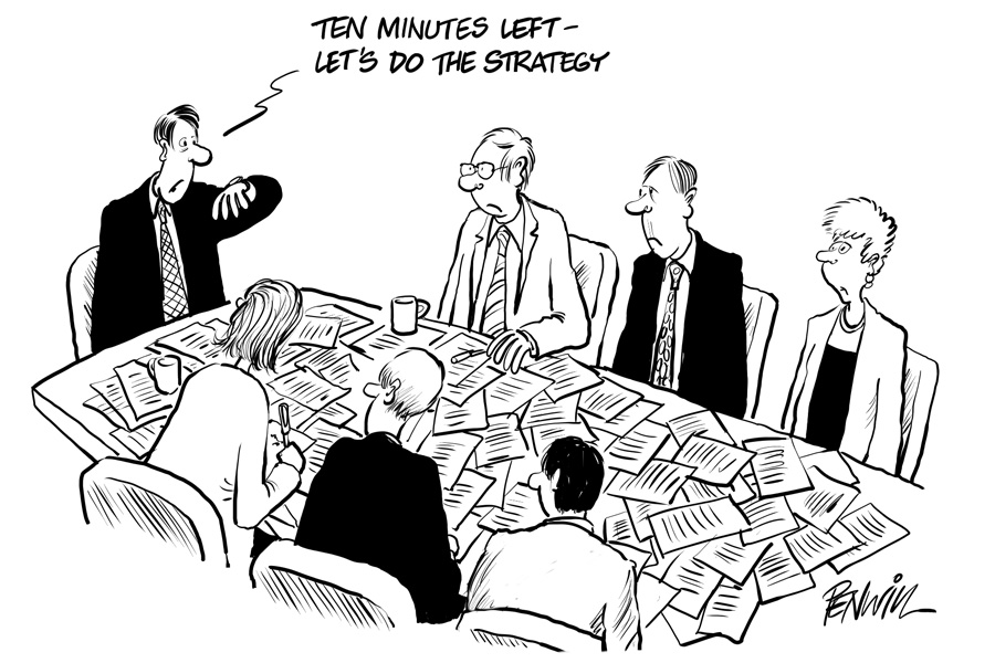 Cartoon – Strategy Session | HENRY KOTULA