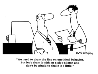 Cartoon – Drawing the Line on Unethical Behavior | HENRY KOTULA