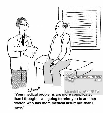 Cartoon – Complicated Medical Referral | HENRY KOTULA