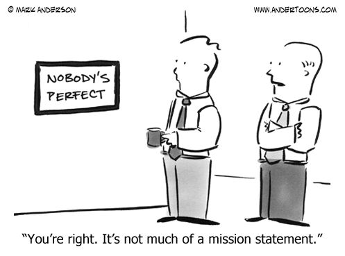 Cartoon – Not Much of a Mission Statement | HENRY KOTULA