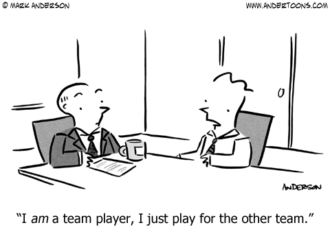 Cartoon – Problem with Team Players | HENRY KOTULA