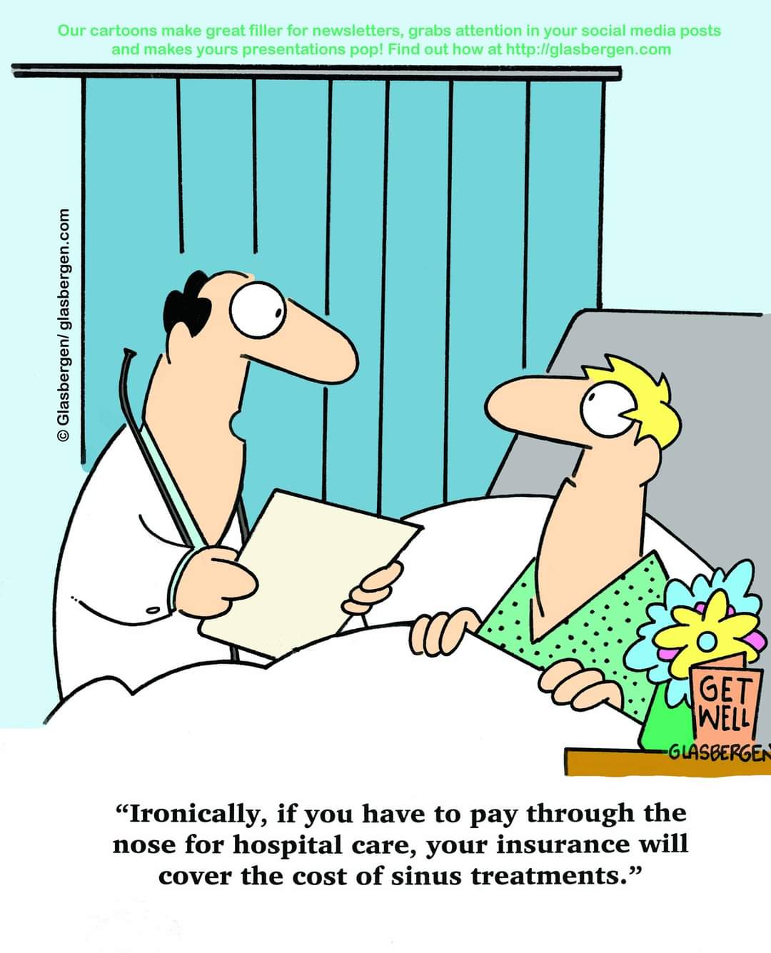 Cartoon – Paying through the Nose for Hospital Care | HENRY KOTULA